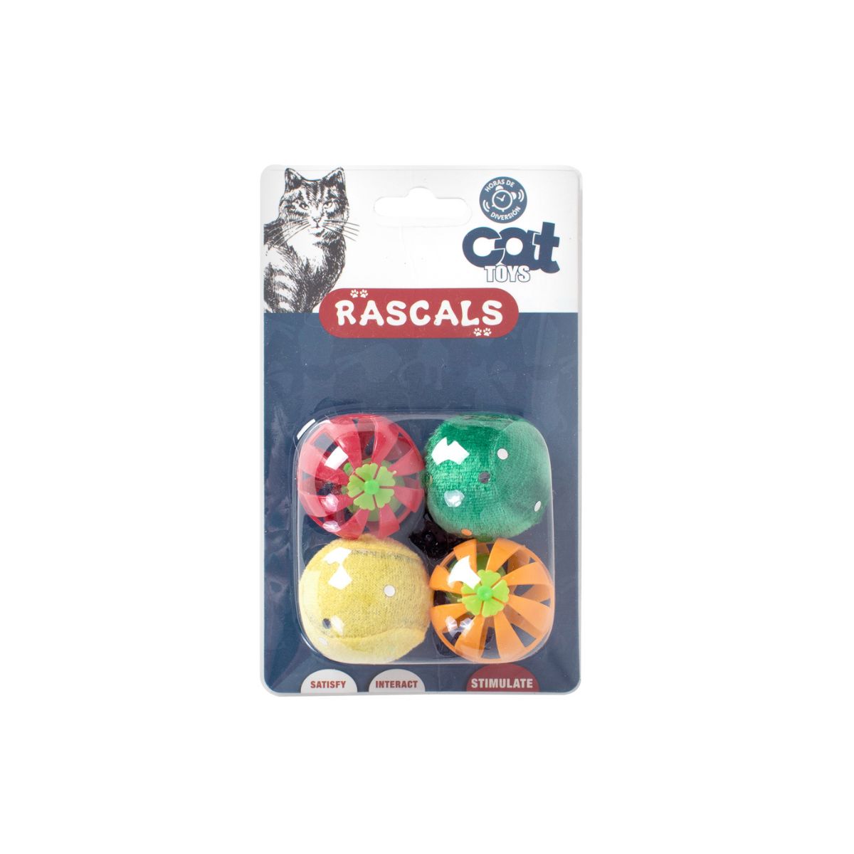 Juguete Pelotas Cascabel / Hierba Gatera para Gatos Pack x 4 unidades ... Juguete Pelotas Cascabel / Hierba Gatera para Gatos Pack x 4 unidades ...