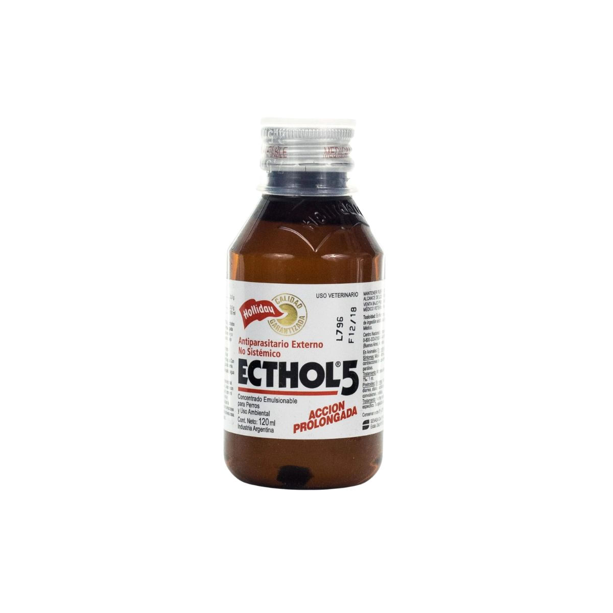 Ecthol 5 de 120 ml Antiparasitario de uso externo - Kangoo Pet